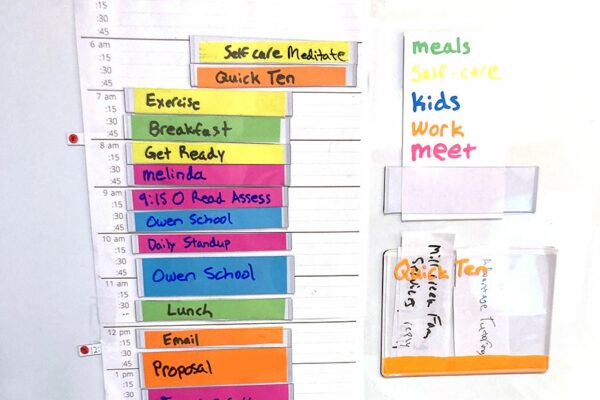 DIY magnetic board and tiles for your physical day planner | TACTiLED
